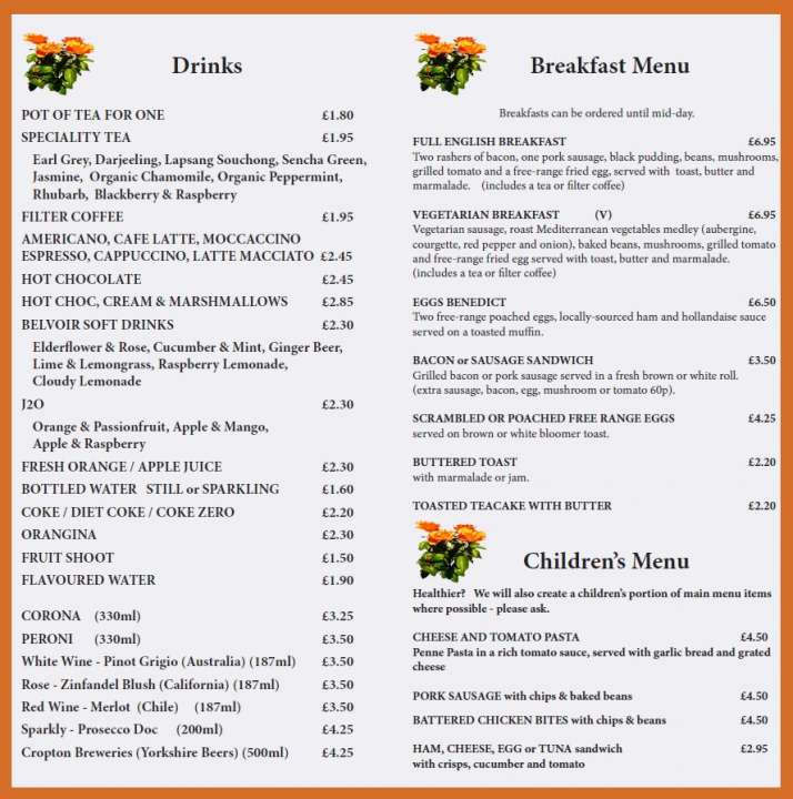 Our "Engine Shed" Menu - The Engine Shed Restaurant - Steam & Moorland ...