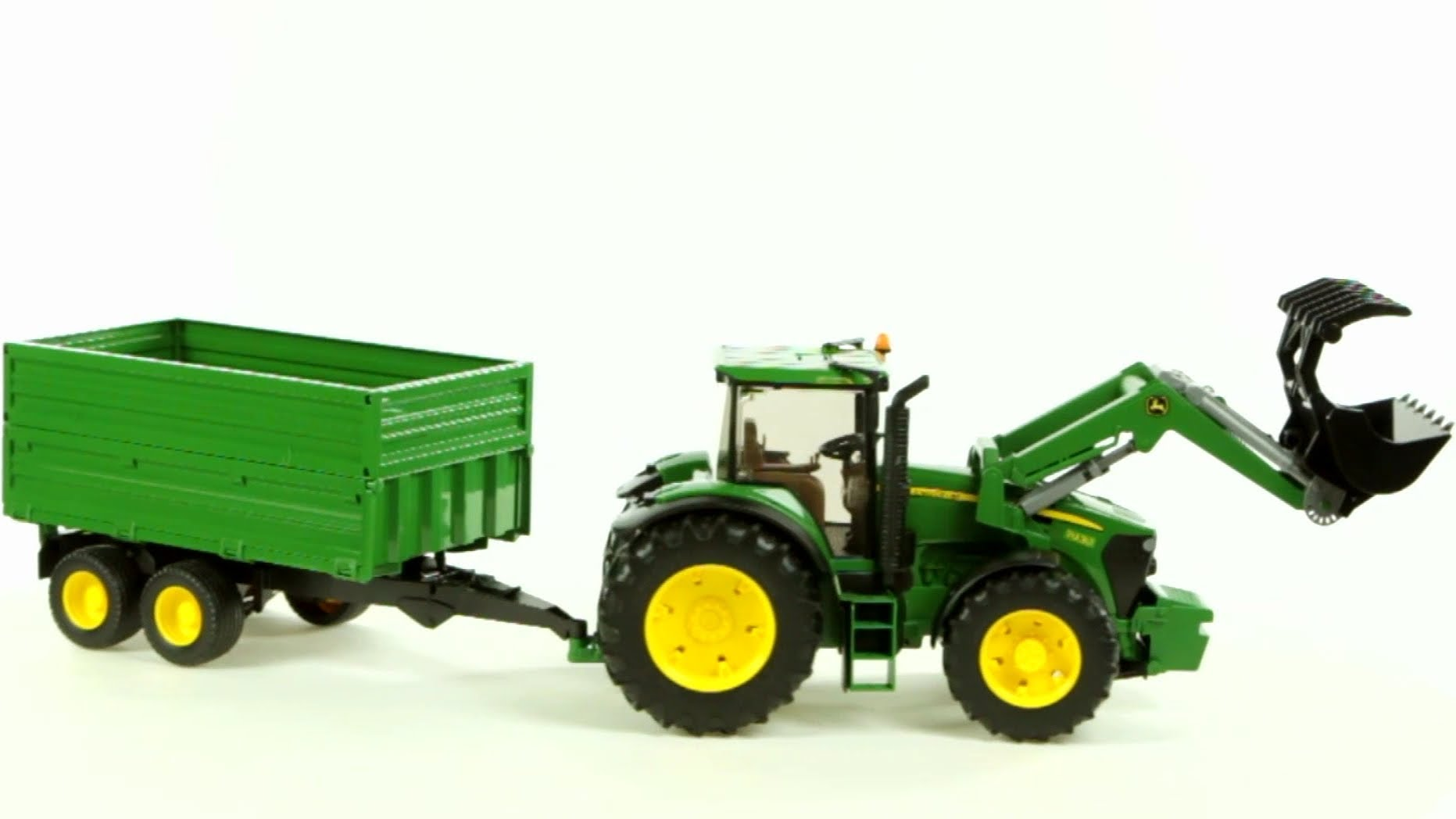 Bruder 03055 John Deere tractor and trailer - Steam & Moorland Garden ...